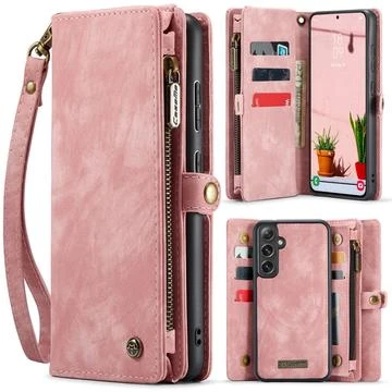 SAMSUNG GALAXY S25 CASEME 008 2-U-1 MULTIFUNKCIONALNA FUTROLA-NOVČANIK - ROZE