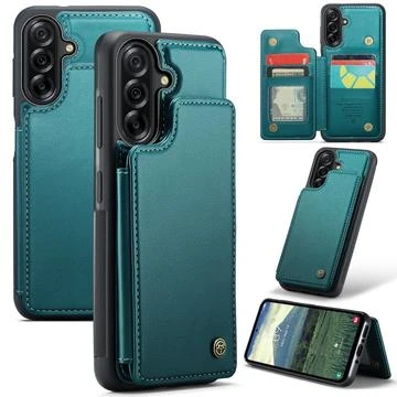 SAMSUNG GALAXY A56 CASEME C22 CASE RFID CARD WALLET - GREEN