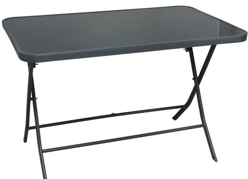 Stakleni sto Erik, 110x70x72 cm, Crni