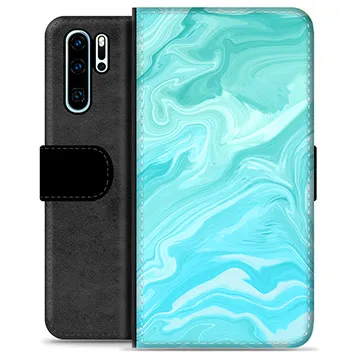 HUAWEI P30 PRO PREMIJUM FUTROLA-NOVČANIK - PLAVI MERMER