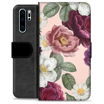 HUAWEI P30 PRO PREMIJUM FUTROLA-NOVČANIK - ROMANTIČNO CVEĆE