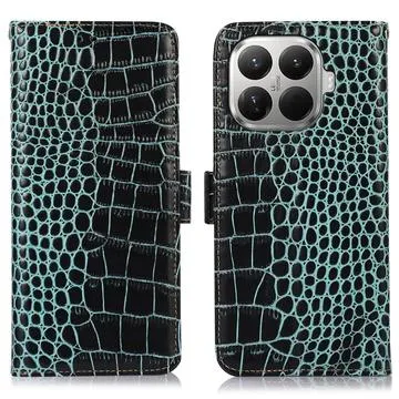 XIAOMI 17T CROCODILE SERIJA KOŽNA MASKA-NOVČANIK SA RFID-OM - ZELENA