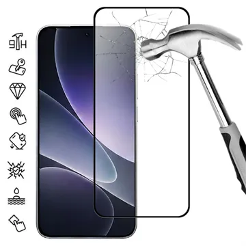 XIAOMI 17T PRO FULL COVER TEMPERED GLASS SCREEN PROTECTOR - 9H - BLACK EDGE
