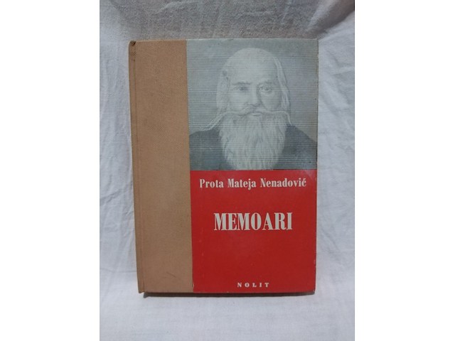 MEMOARI -Prota Mateja Nenadović