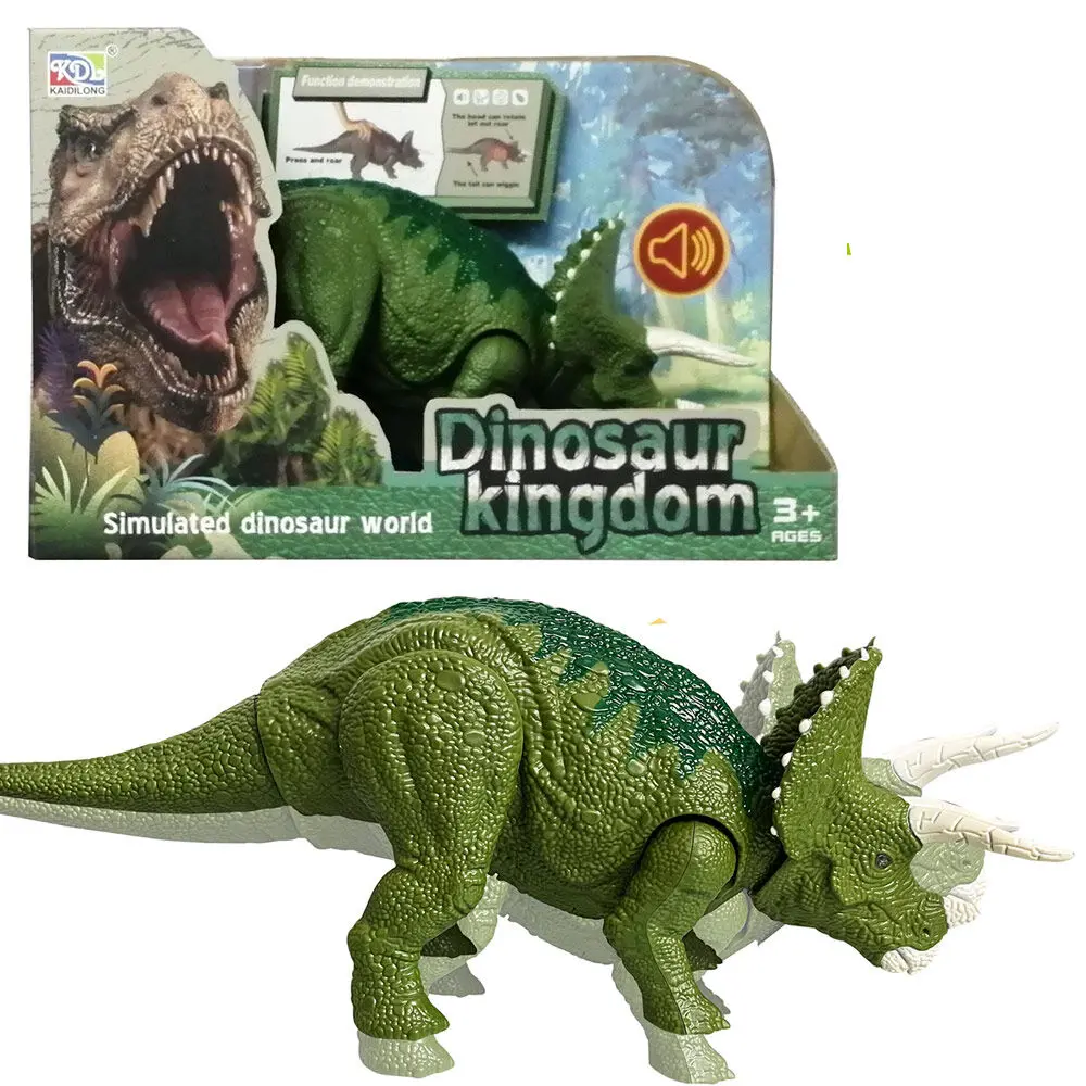 Interaktivna igračka Triceratops, Zelena