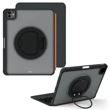 IPAD PRO 11 2024/2025 TU3607P BACKLIT MAGNETIC KEYBOARD CASE WITH 360 ROTATING STAND - BLACK