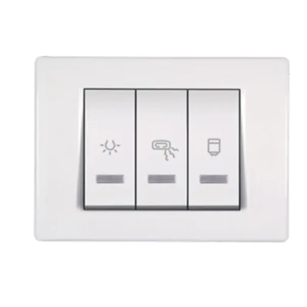 Sklopka Za Kupatilo Mode Indikat. 1X10+2X16A 250V~ Horiz., Bela