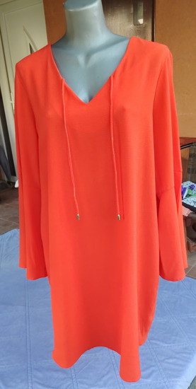 Wallis koralna plus size haljina vel 48