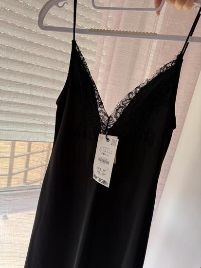 Zara satenska midi haljina
