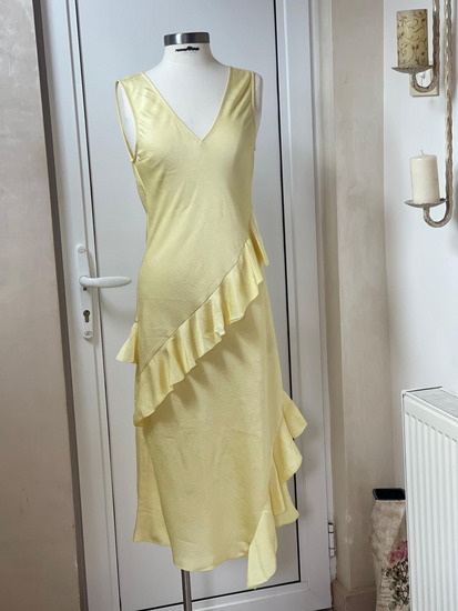 H&M midi žuta haljina novo sa etiketom S