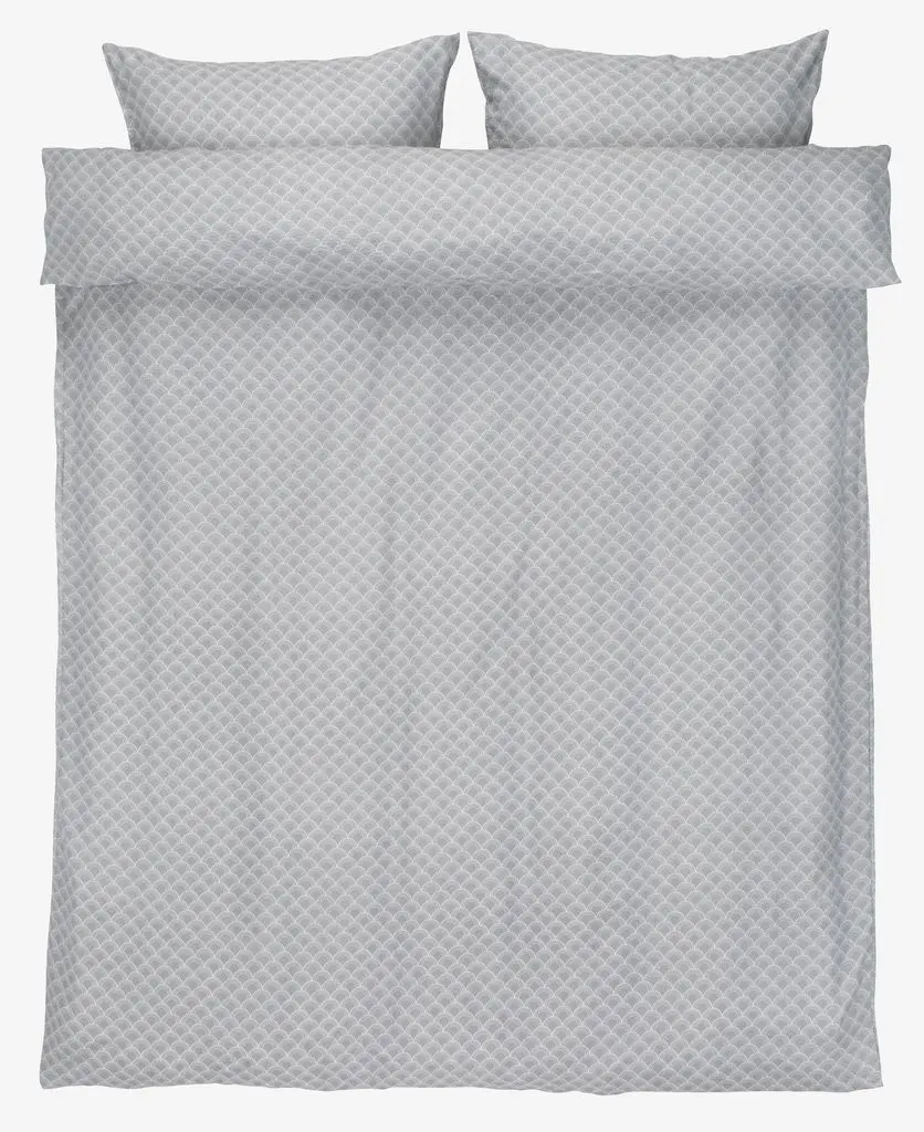 Komplet posteljine Aurora Krep, 200 x 220 cm, siva