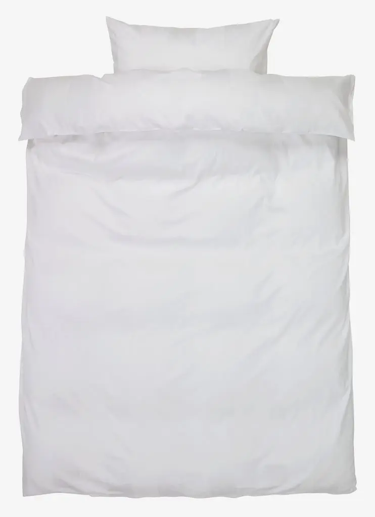 Posteljina Aurora saten, 140x200, bela