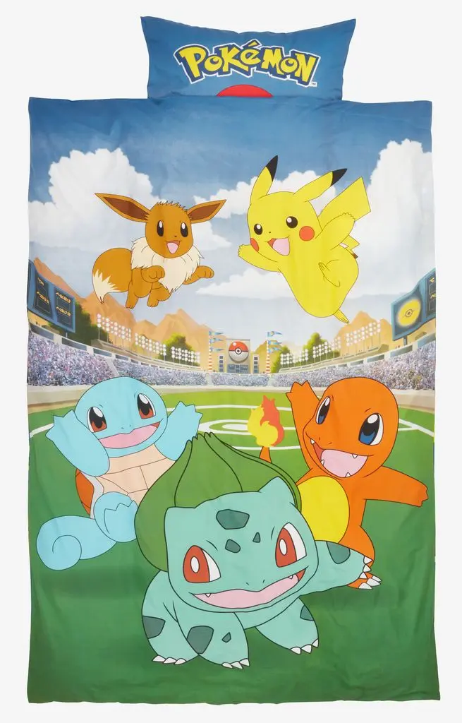 Dečјi set posteljine Aurora Pokemon, 2024 140x200, plavi