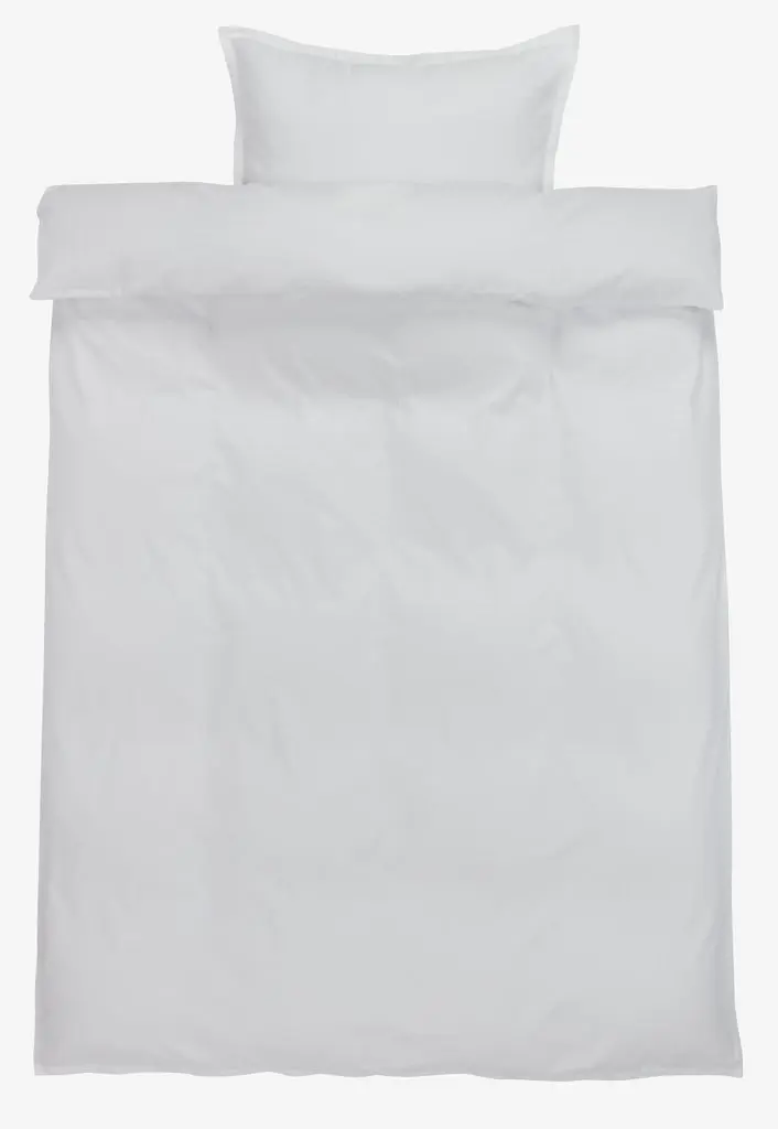 Posteljina Aurora od satena, 140 x 200 cm, bela