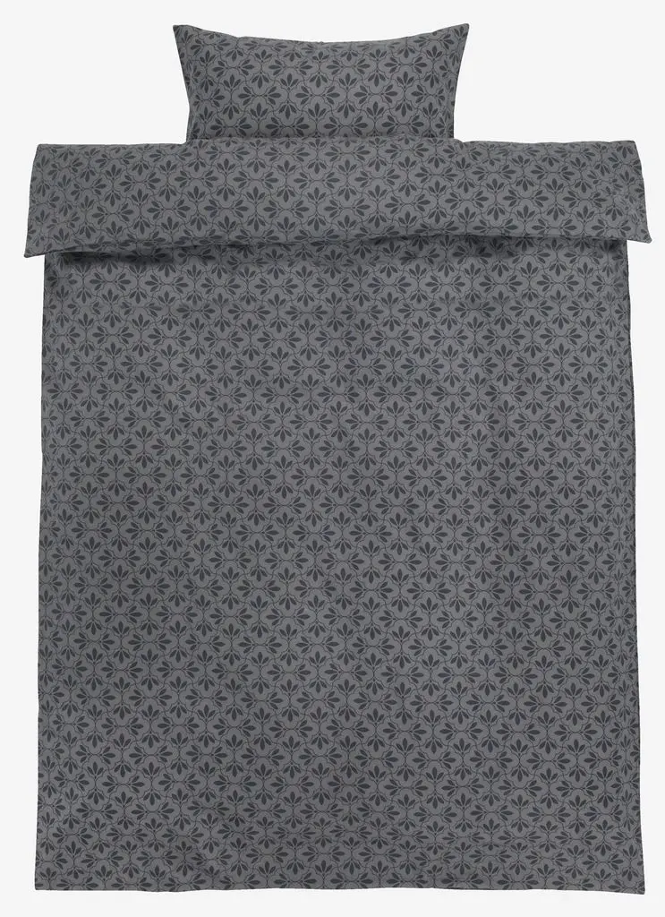 Posteljina od flanela Aurora, 140x200, tamno siva