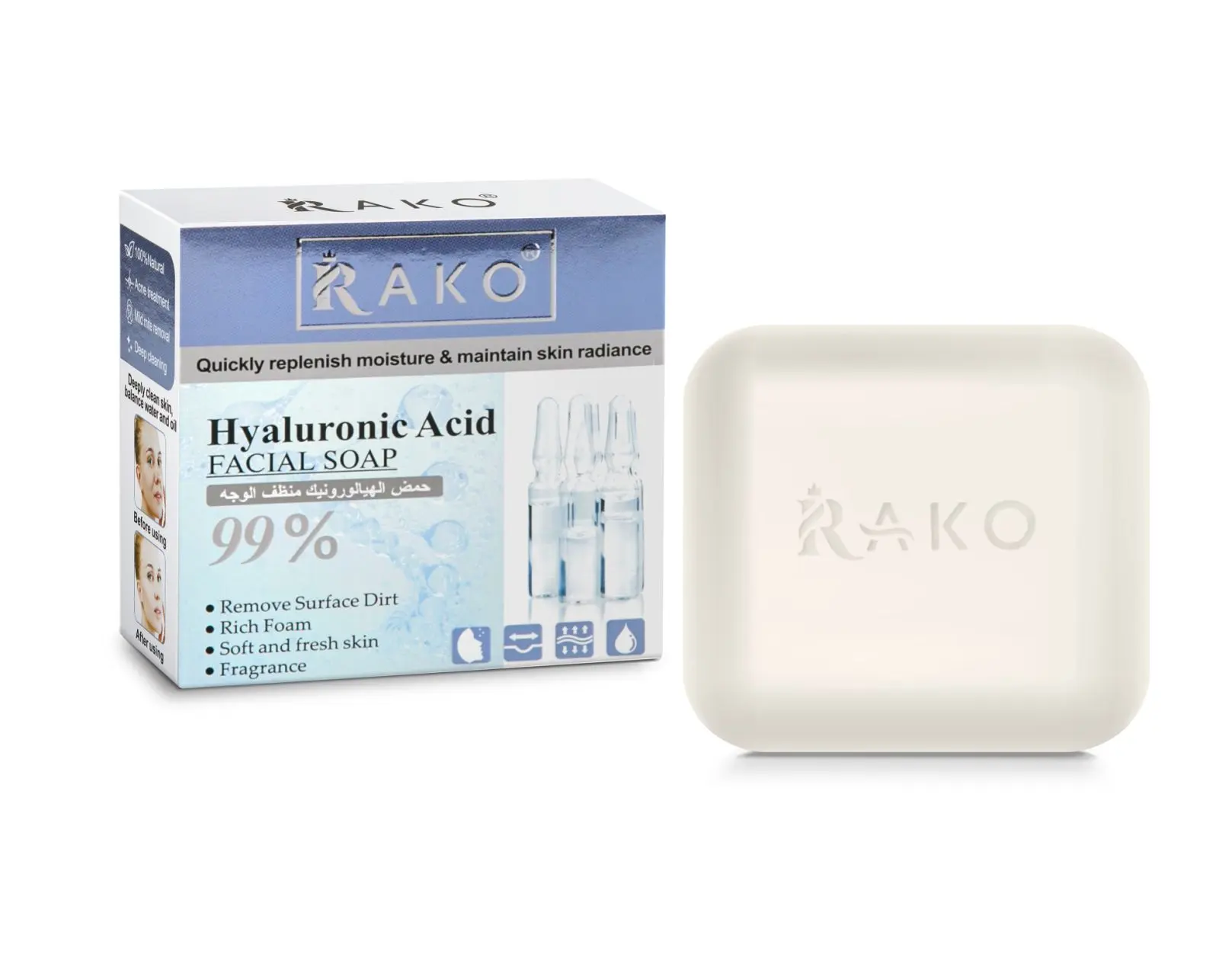 Wax Natural Sapun Hyaluronic Acid, 100g