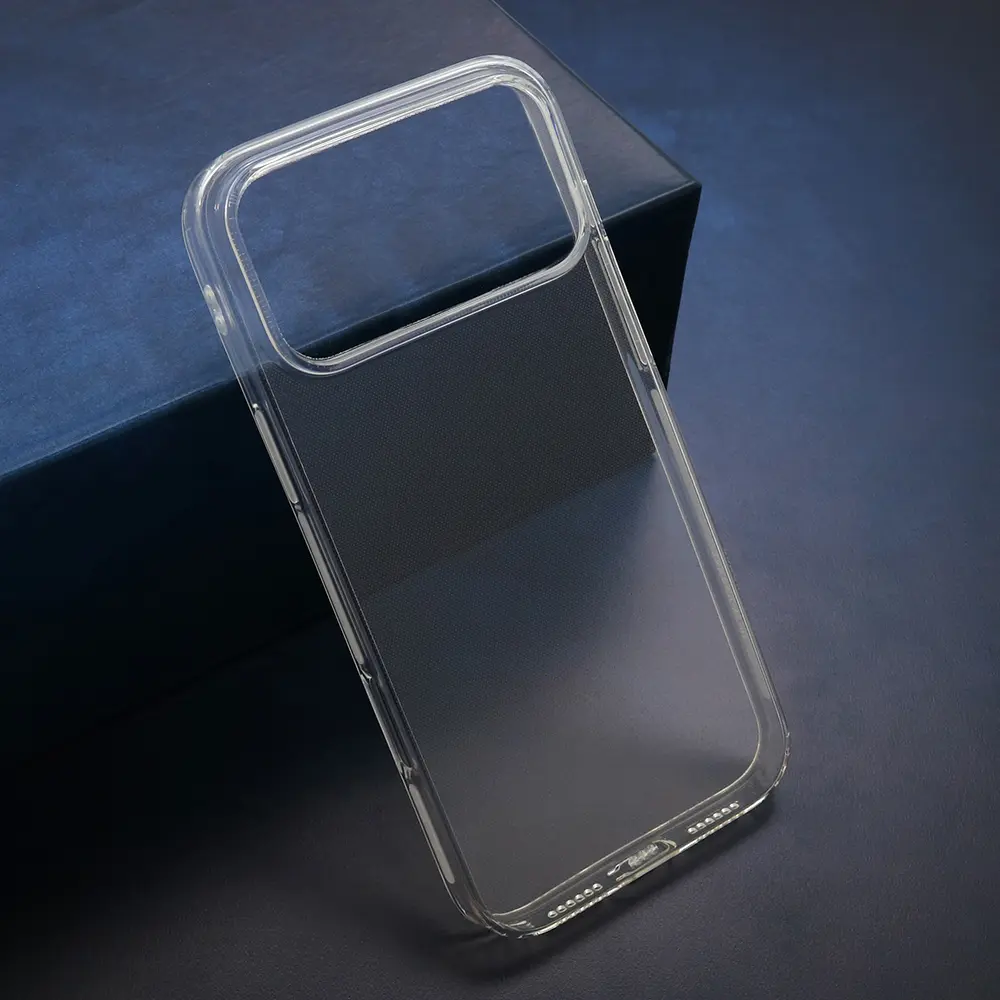 Maska za iPhone 17 Pro Max (6.9) silikon CLEAR providna (big camera)