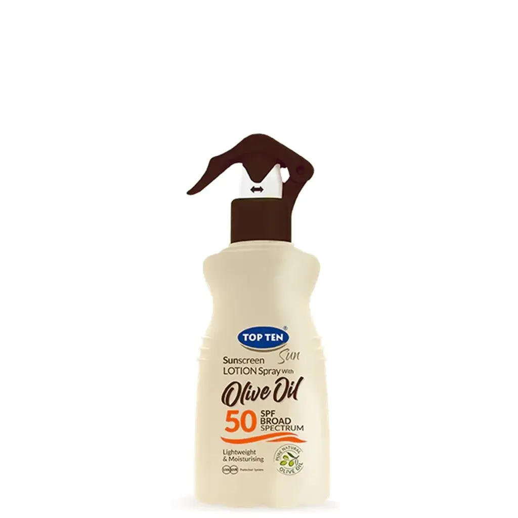 Top Ten Losion za sunčanje u spreju Olive, SPF 50, 180ml