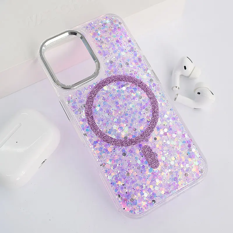 Maska za iPhone 16 Mag Case Glue ljubicasta
