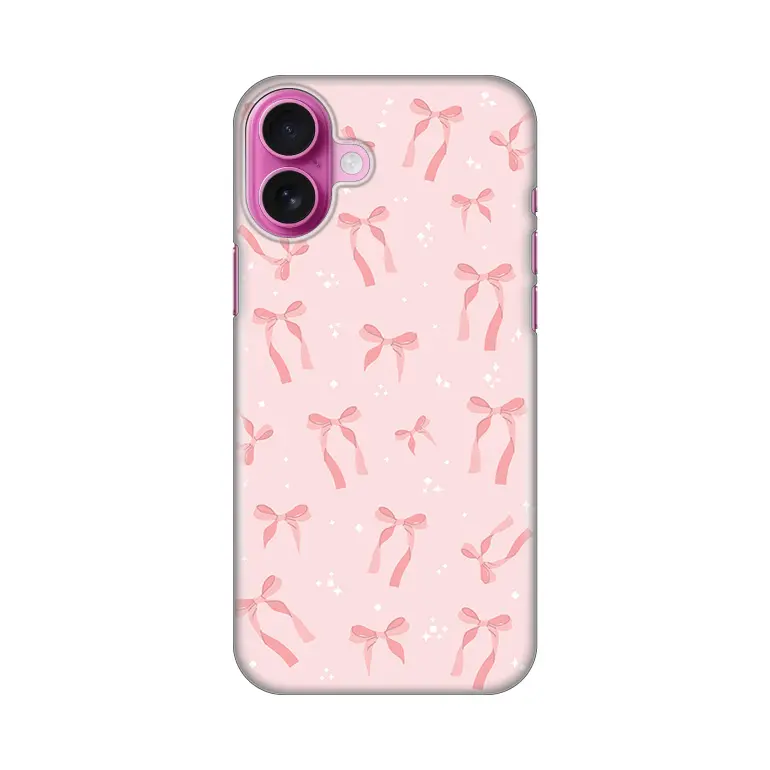 Maskica za iPhone 16 Plus 6.7 Bow Silikonska Print