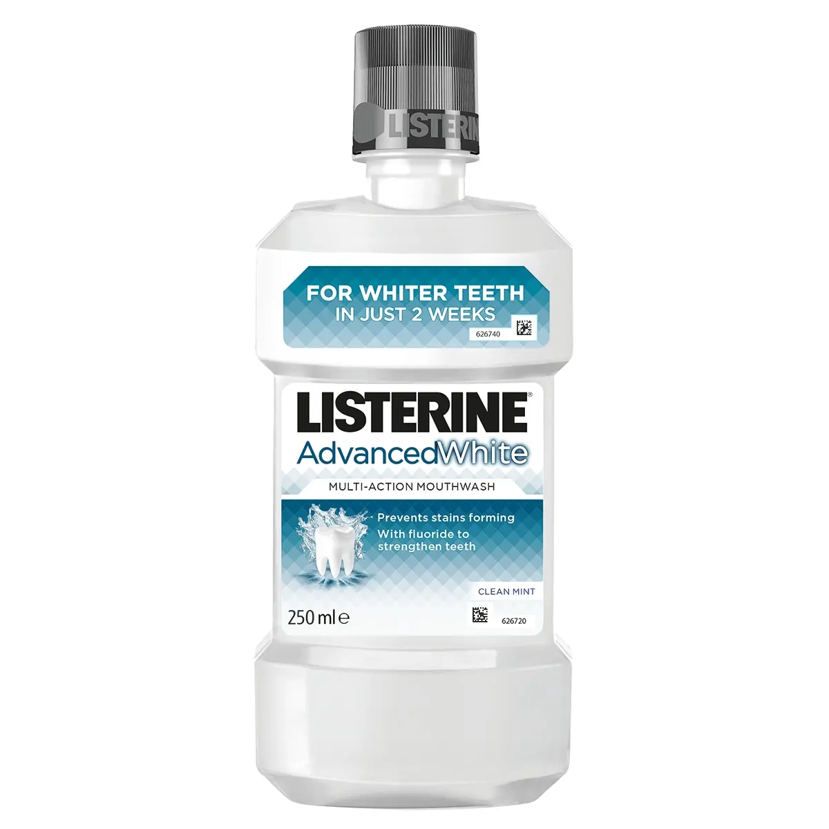 Listerine Tečnost za ispiranje usta Advanced White, 250 ml