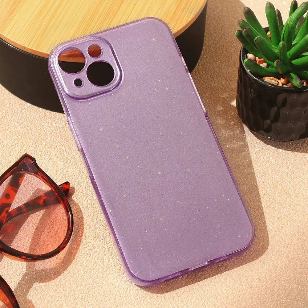 Maska za mobilni telefon iPhone 15 SPARKLE DUST, Ljubičasta