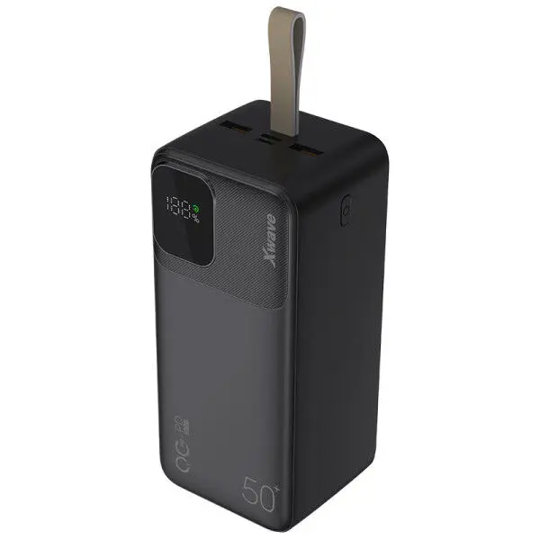 Xwave Power bank GoEnergy 50d, 50000 mAh, 20W, 3A, 2 xUSB, Tip-C, Crni