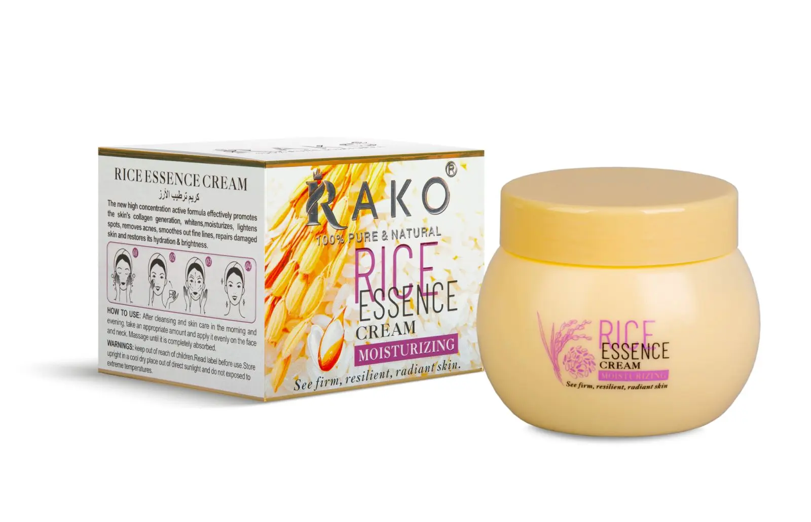 Wax Natural Krema za lice Pirinač, 200g