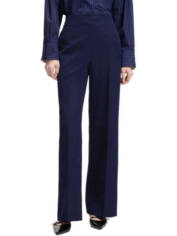 HUGO - Teget široke ženske pantalone