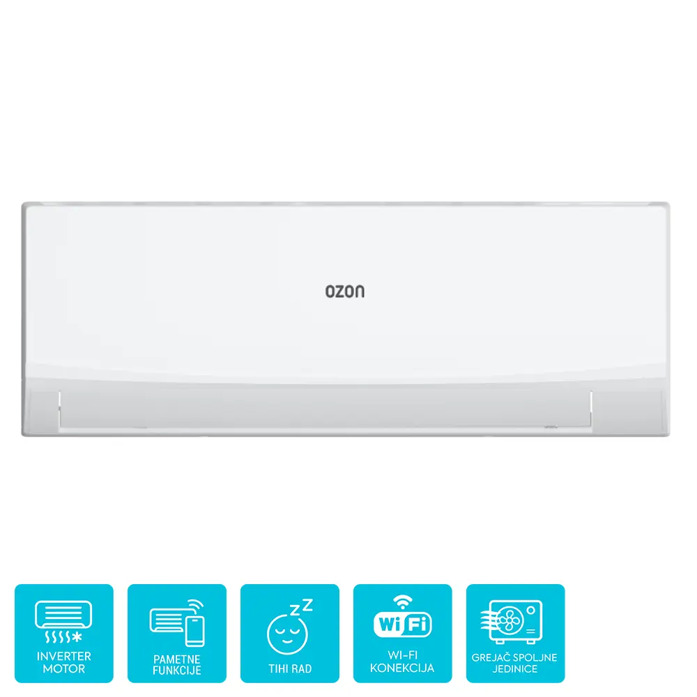 Ozon Inverter klima S/U24AWHBM75, 24K BTU, Wifi, Grejač spoljne jedinice
