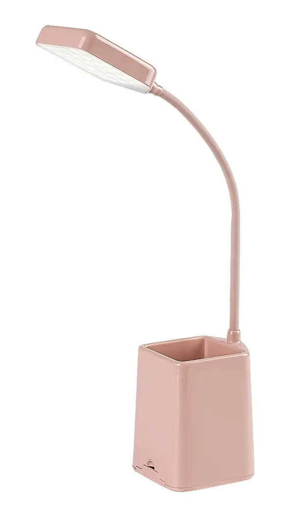 Rabalux Stona lampa Arvid, LED, 6W, 5000K, USB, v37cm, Roze