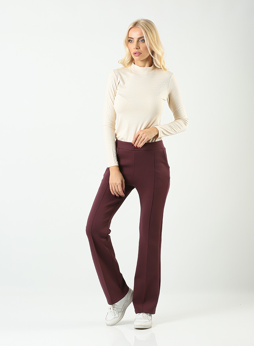 BORDO ŽENSKE PANTALONE OD SKUBE