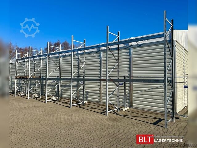 Paletni regali
100 lfm. Palettenregale für Außenbereich H: 4,5m , 3000 kg Fachlast , FVZ