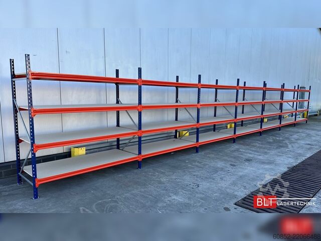 Regal širokog raspona za skladištenje
ca. 13,35 lfm. Weitspannregale H: 200 cm T: 80 cm , 400 kg Fachlast , 4 Ebenen