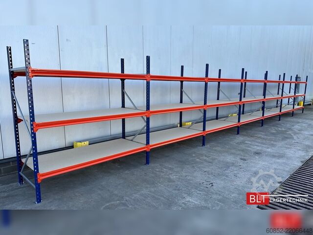 Regal širokog raspona za skladištenje
ca. 28,55 lfm. Weitspannregale H: 200 cm T: 80 cm , 400 kg Fachlast , 3 Ebenen