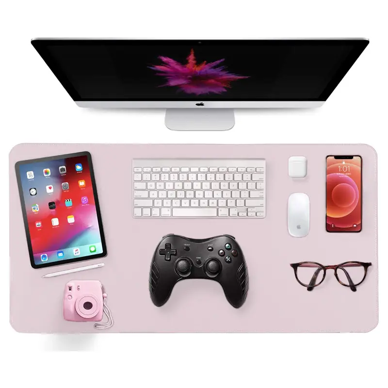 Visenamenska podloga za radni sto 120x50 roze