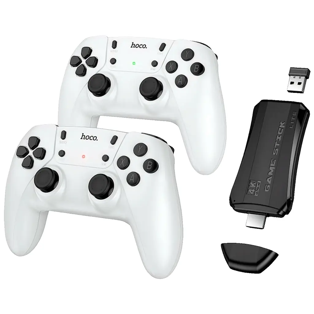 Hoco Konzola sa 2 bezična kontrolera Retro Game Stick, Bela