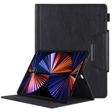 IPAD AIR 13 2024/2025/2026/IPAD PRO 12.9 2018/2020/2021/2022 SMART FOLIO CASE - BLACK