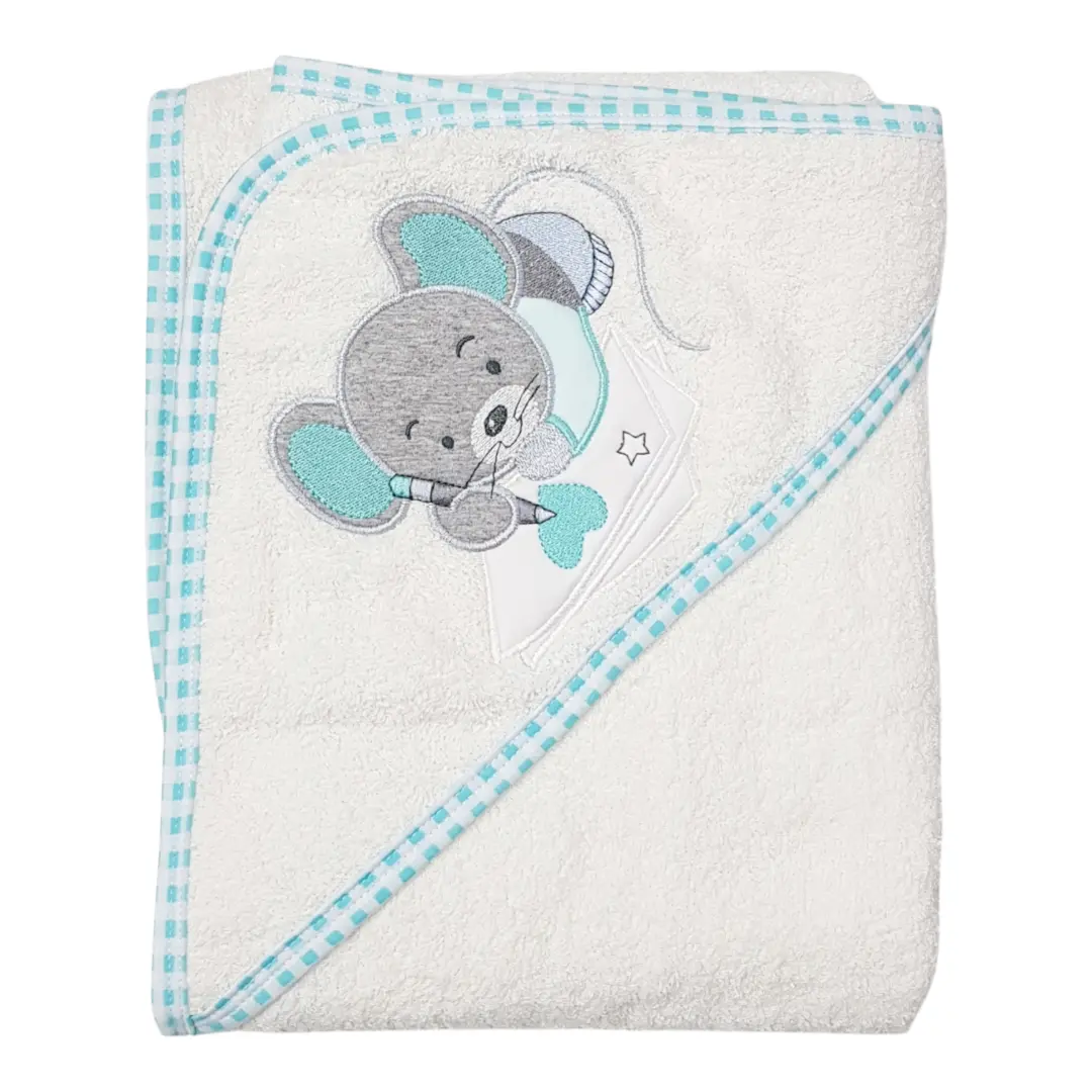 Peškir sa kapuljačom za bebe 100x100