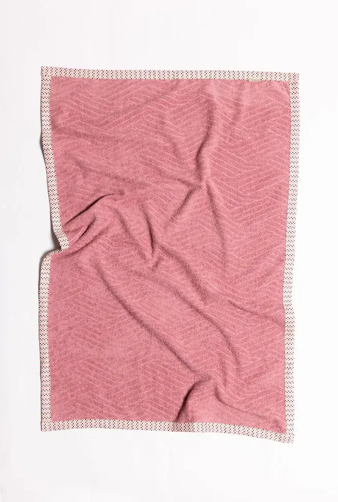 Stefan Pokrivač od frotira za bebe 70x100, Roze
