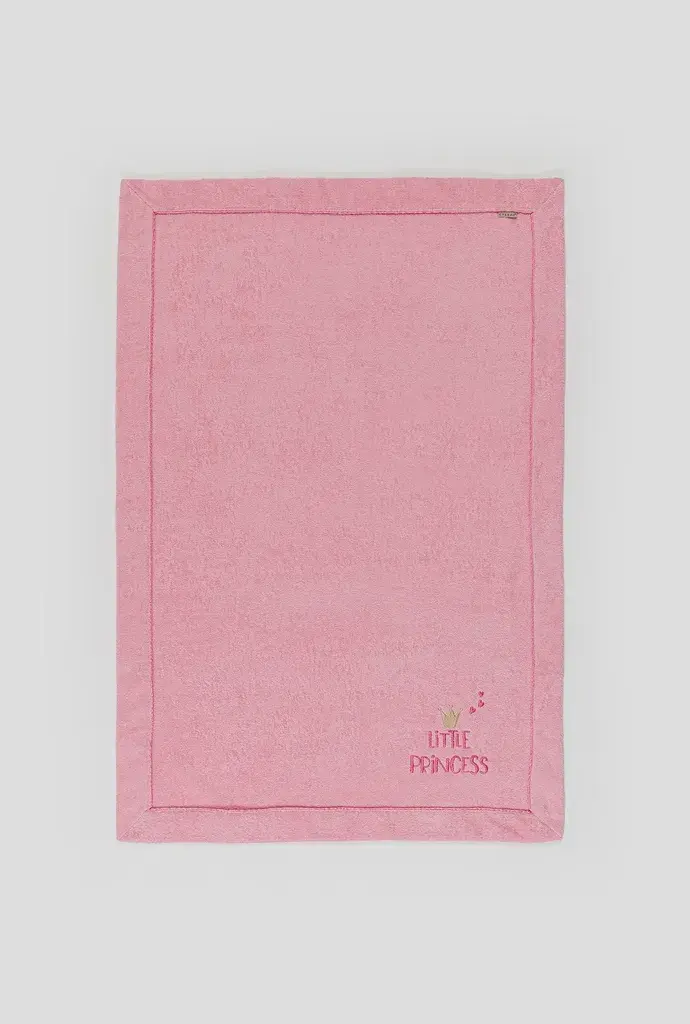 Stefan Pokrivač od frotira sa vezom za bebe, 80x120 cm, Roze