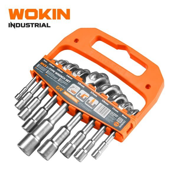 Wokin 9PCS L-OBLIK KLJUČ SET (INDUSTRIJSKI) - 7-8-10-11-12-13-14-17-19mm