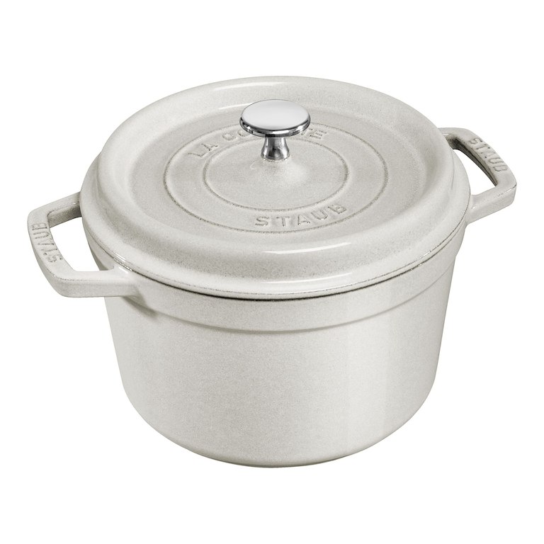 STAUB COCOTTE 24 DEEP WHITE TRUFFLE