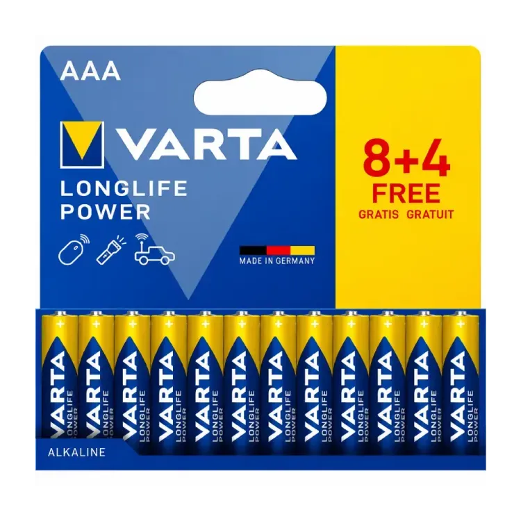 VARTA Longlife Power LR03 AAA Alkalne baterije 12/1