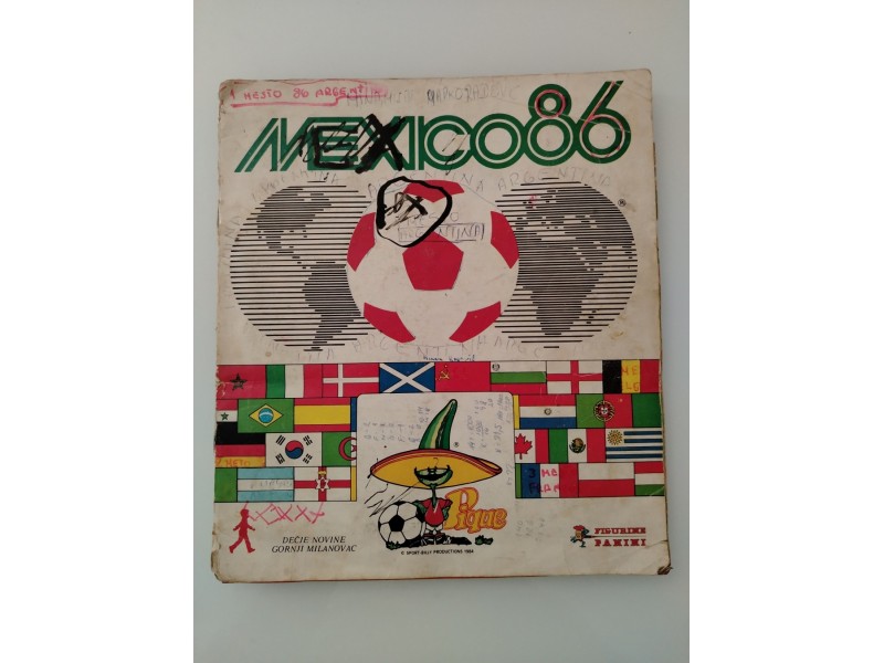 PUN ALBUM MEXICO 86, PANINI