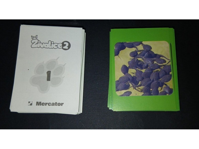 Zverići 2 Merkator ceo set sličica + Bonus sličica