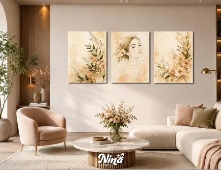 DIGITAL ART slike na platnu Neznost u cvetu ms298