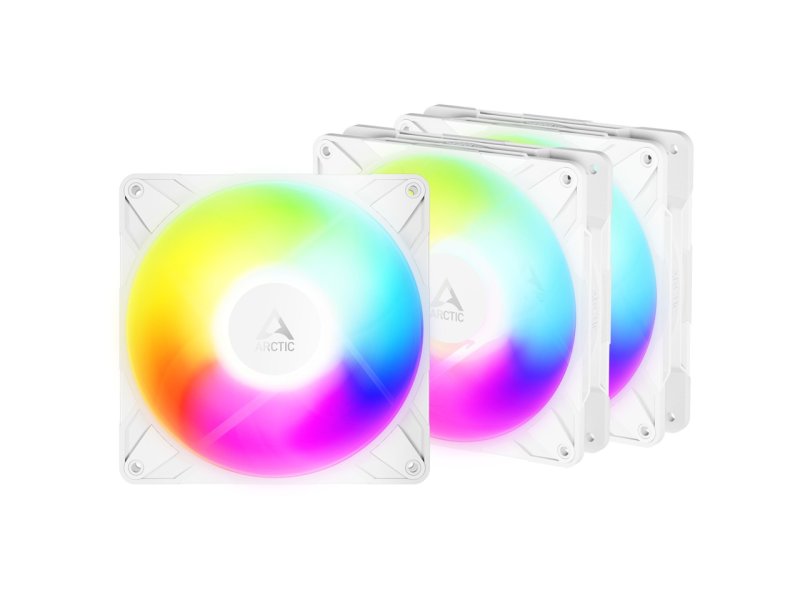 ARCTIC P14 PRO REVERSE A-RGB 140MM 3 PACK SET VENTILATORA WHITE ACFAN00328A
