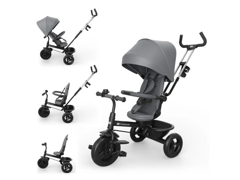 KINDERKRAFT TRICIKL ASTON 2 PLUS GREY