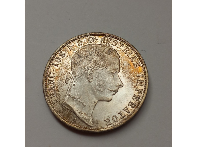 Srebrnjak 1 florin 1860.godina Austrija